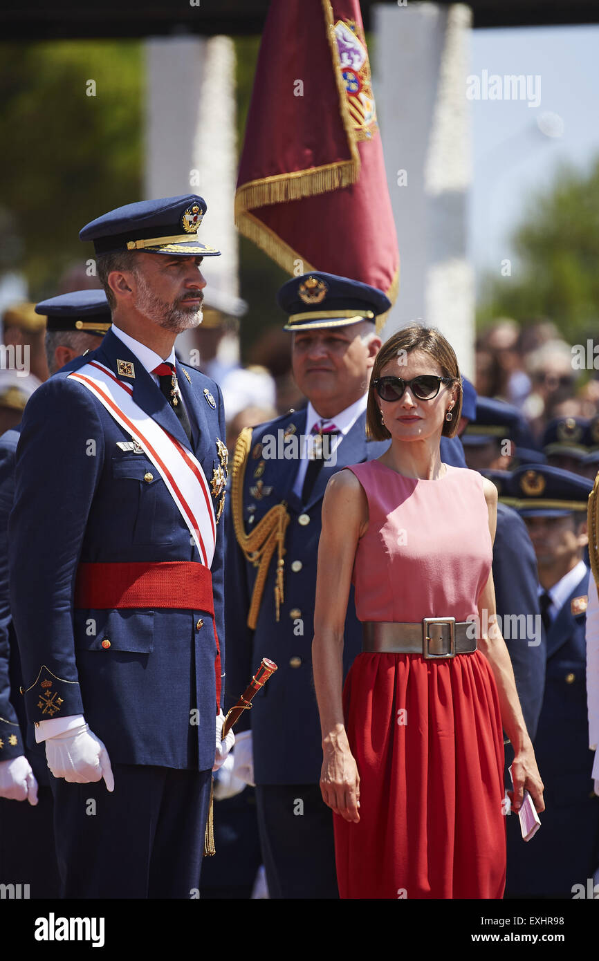 San Javier, Murcia, Spain. 14th July, 2015. King Felipe VI of Spain and ...