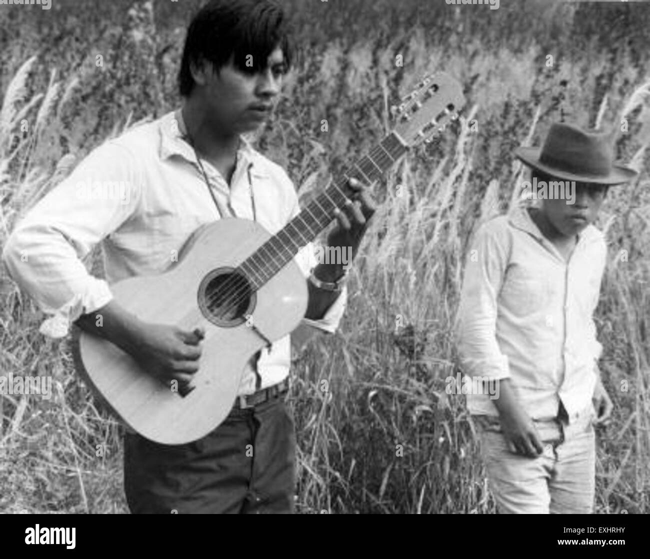 Indigenous guitar Black and White Stock Photos & Images - Alamy
