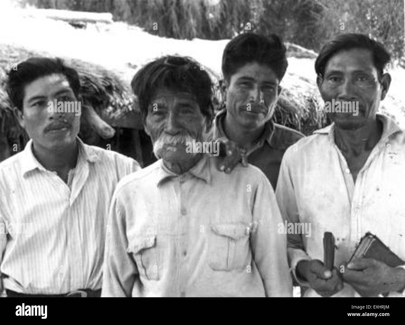 A photograph of Toba men from Chaco, Argentina, showing the cultural ...