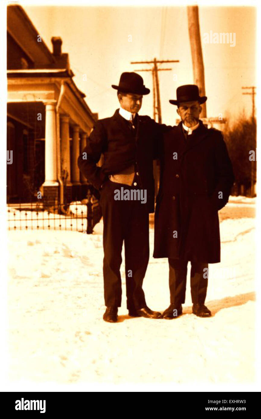 Two Men Posing On The Street Stock Photo - Alamy