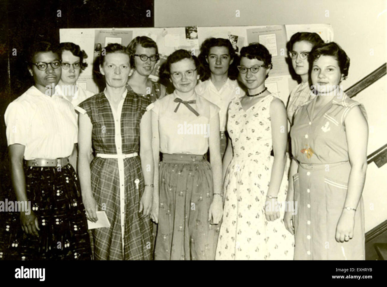 This group portrait features women from the Woodlawn Mennonite Church ...
