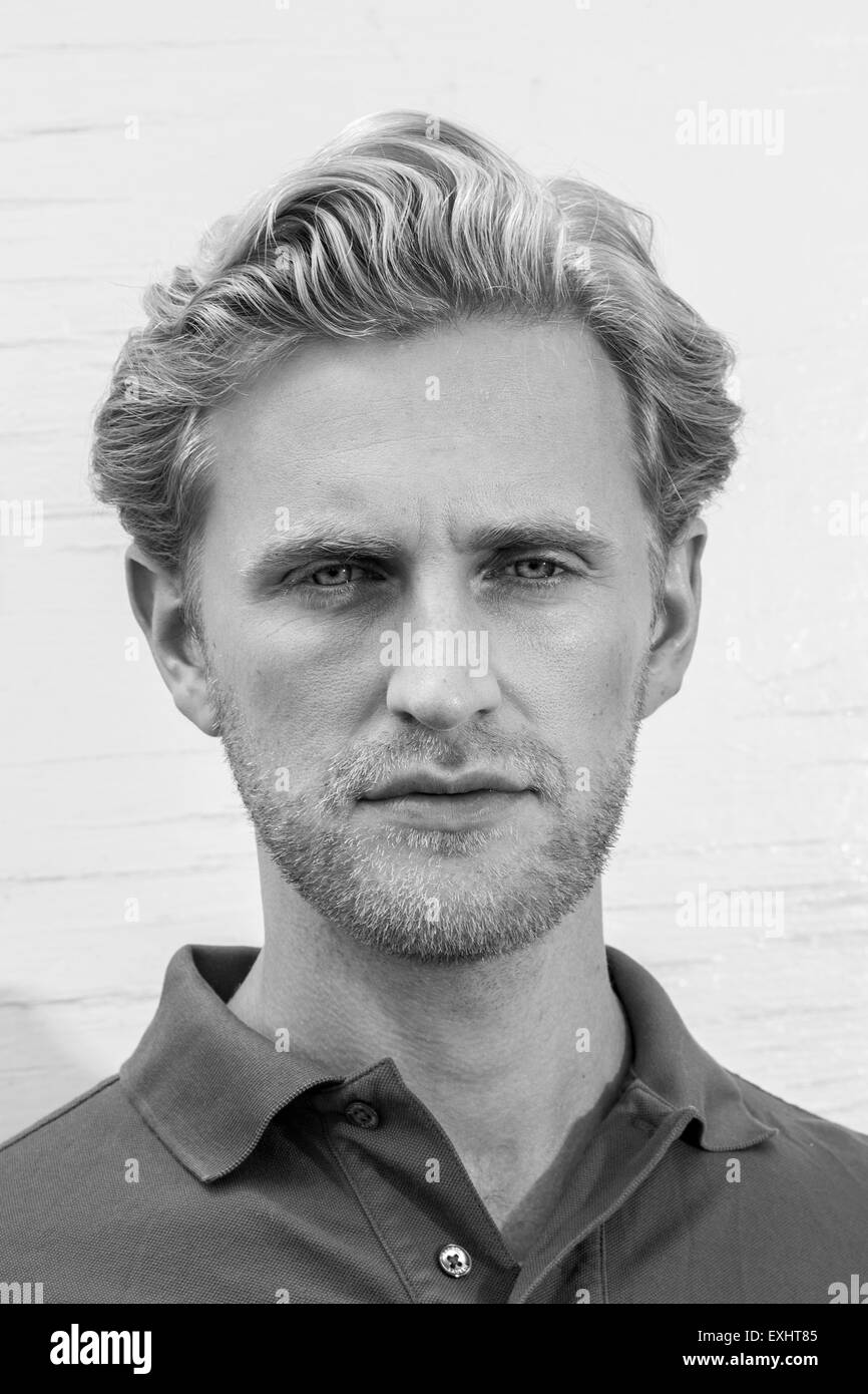 Handsome male wearing face Black and White Stock Photos & Images - Alamy