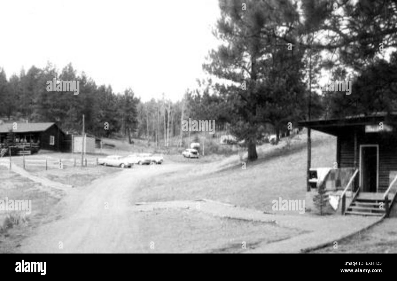 This photograph offers a rare glimpse of the Frontier Boys Camp ...