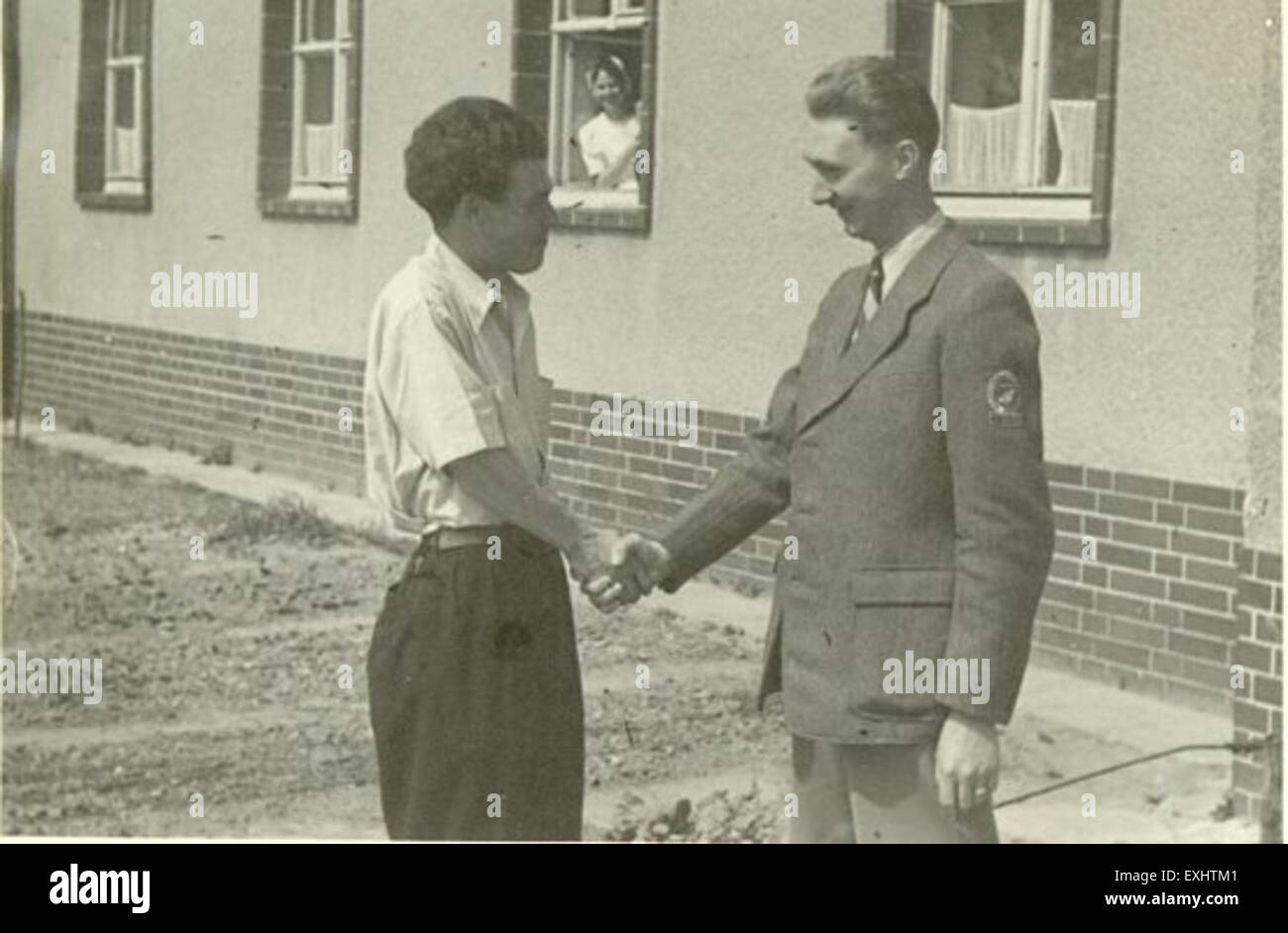This historical image captures Arthur Voth and Jacob Warkentin, both ...