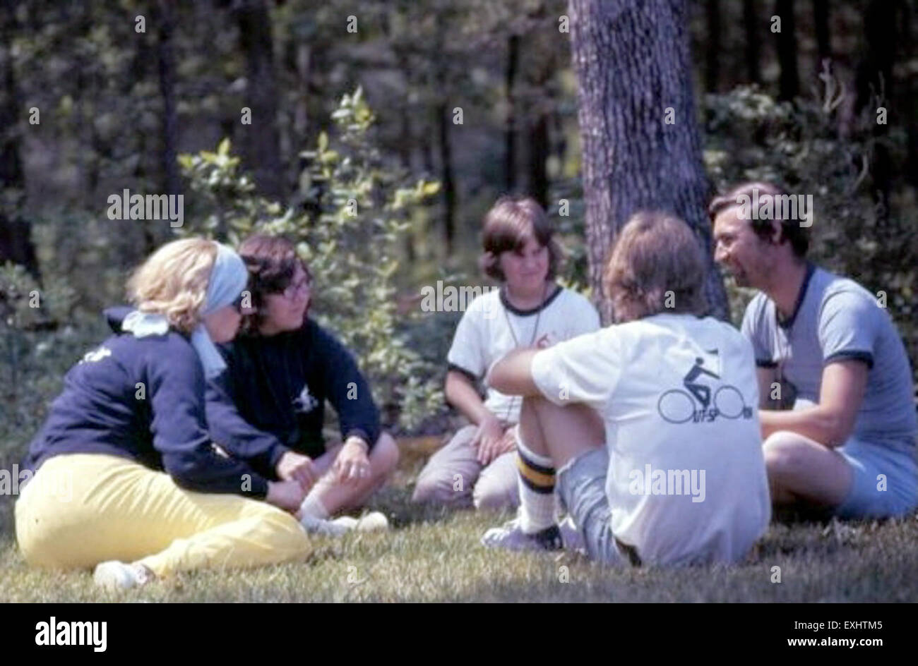 Warwick River Mennonite Youth at Devotional Time, 1976 1 Stock Photo ...