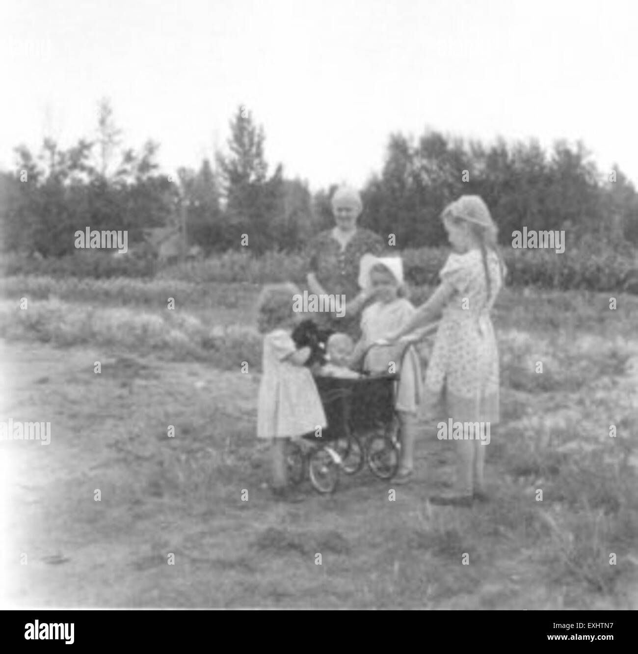 A historic photograph of the Watts family in Duchess, Alberta ...
