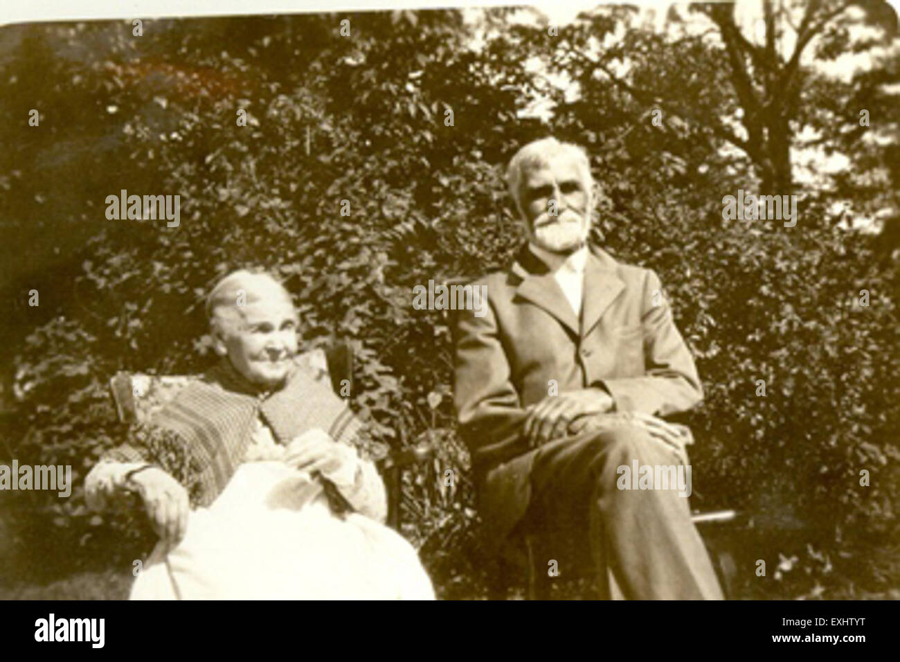 Aunt Mariah Browand, Joe Longanecker, and Eunice Deter Longanecker are ...