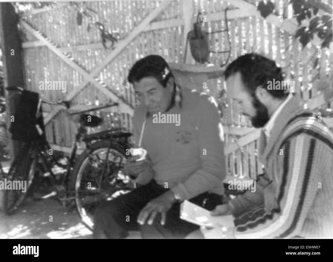 A historical photograph featuring Willis Horst alongside a Toba Indian ...