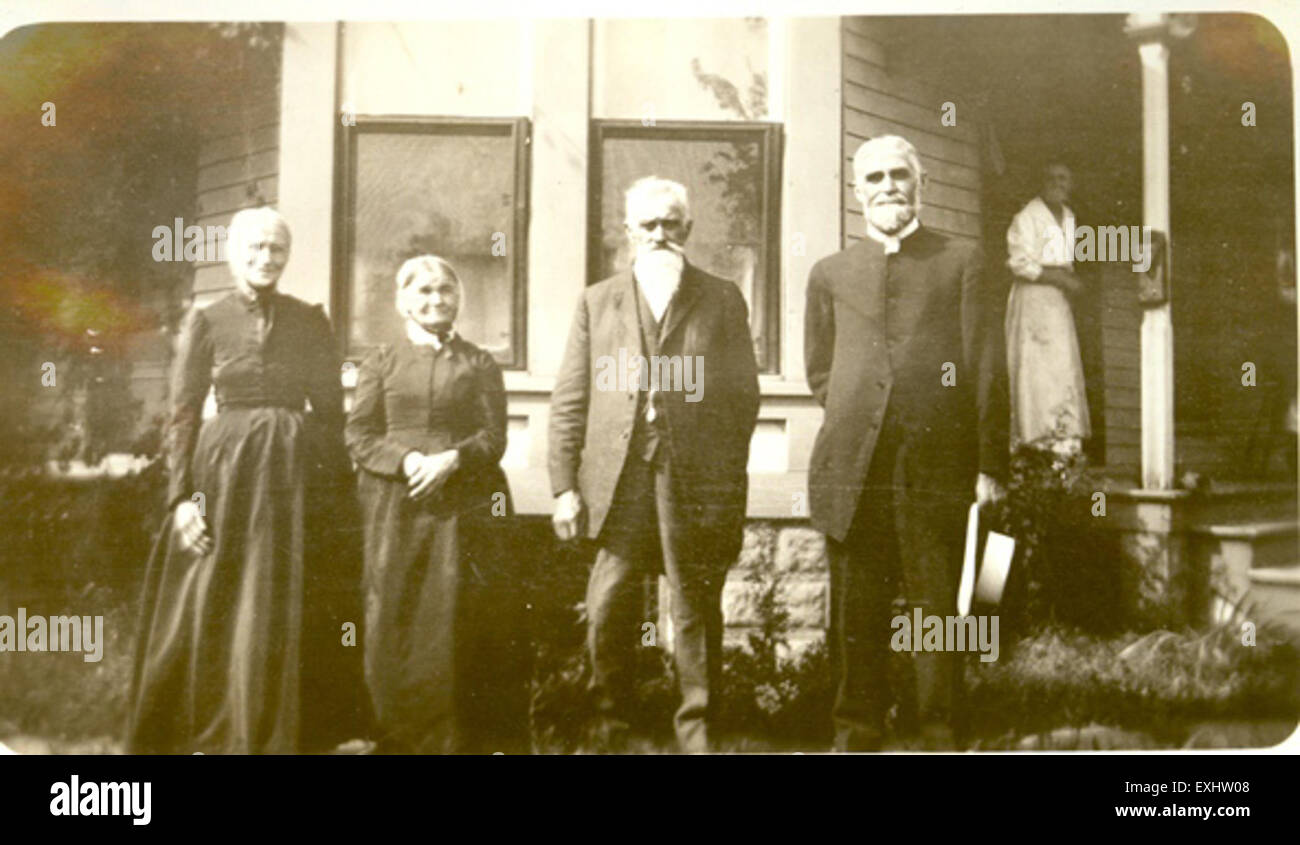 This photograph captures Aunt Nancy Null and others, including Joe ...