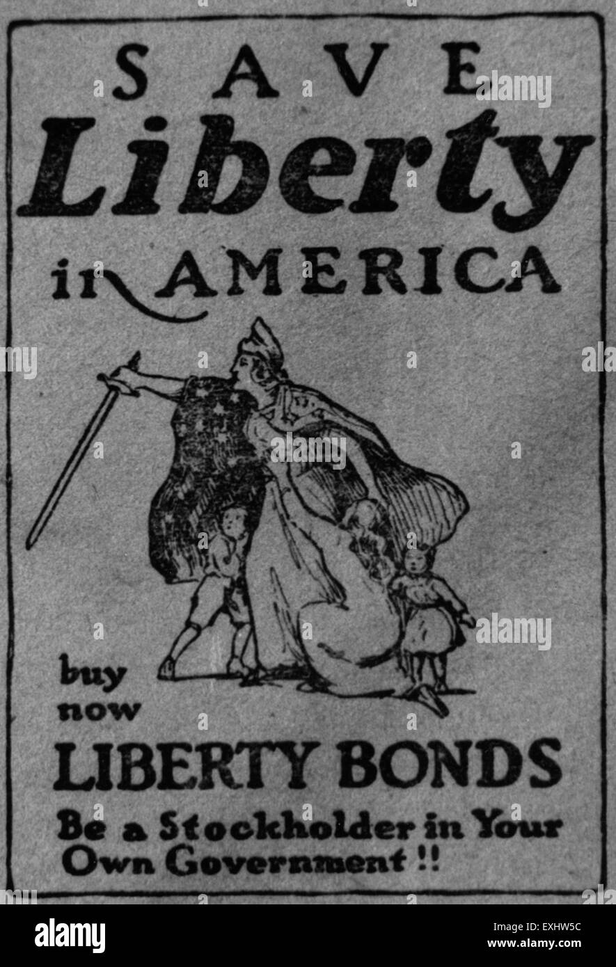 This advertisement for World War I bonds from the Hillsboro Vorwärts ...