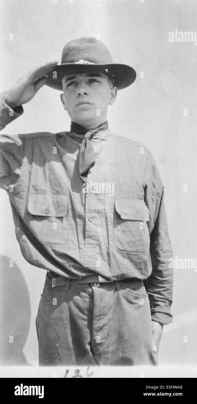This image portrays a young man saluting, symbolizing respect and honor ...