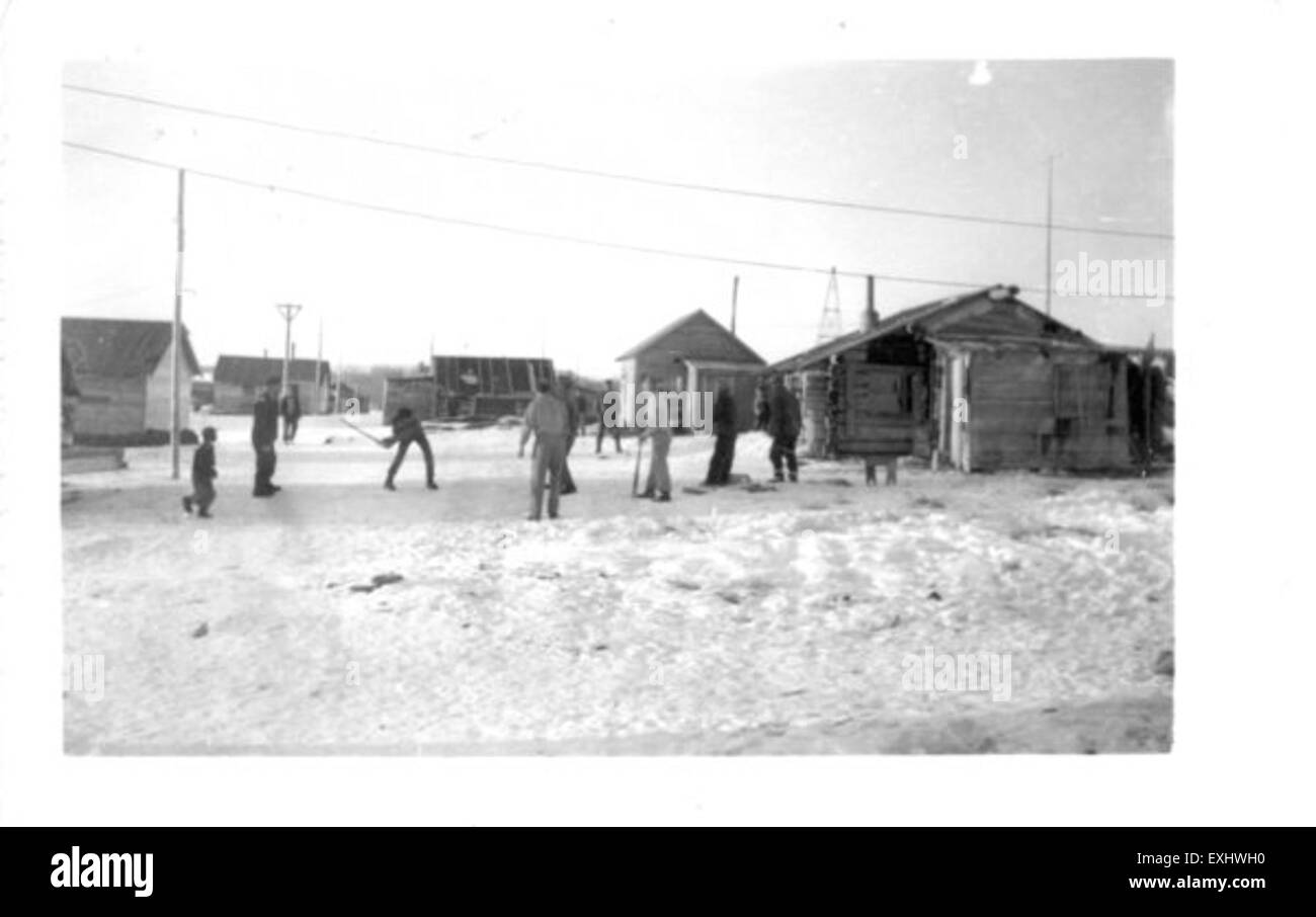 A vintage depiction of a traditional ball game being played in a rural ...