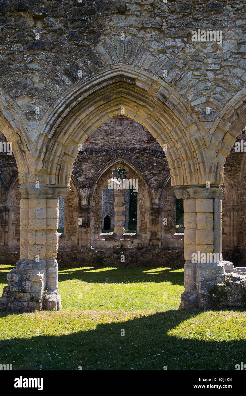 Part of the ruined Cistercian Netley Abbey, Southampton Stock Photo - Alamy