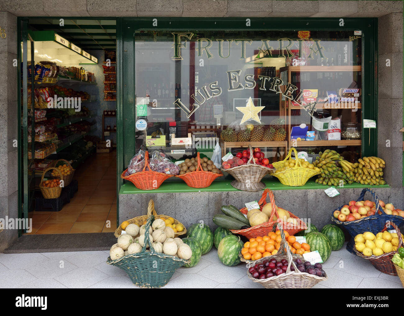 The fruit and vegetable shop in Furnas Sao Miguel Azores Stock Photo ...