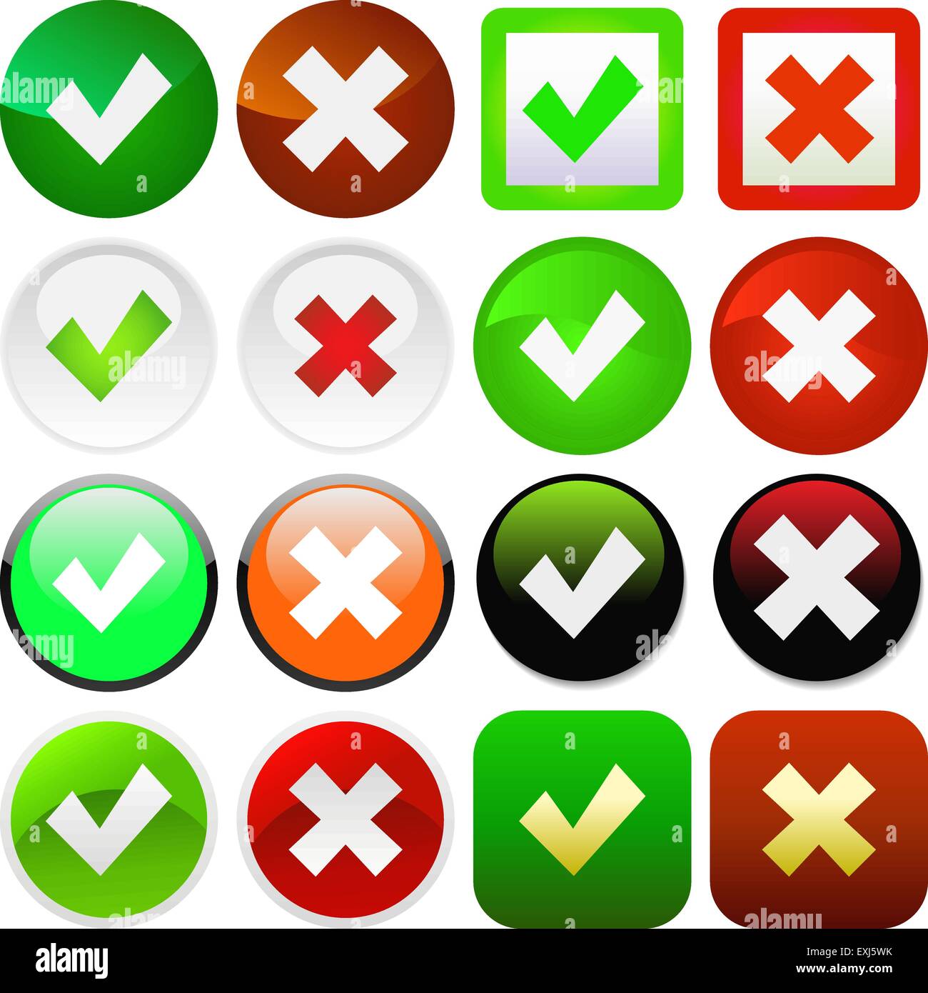 Vector beautiful icon set Stock Vector Image & Art - Alamy