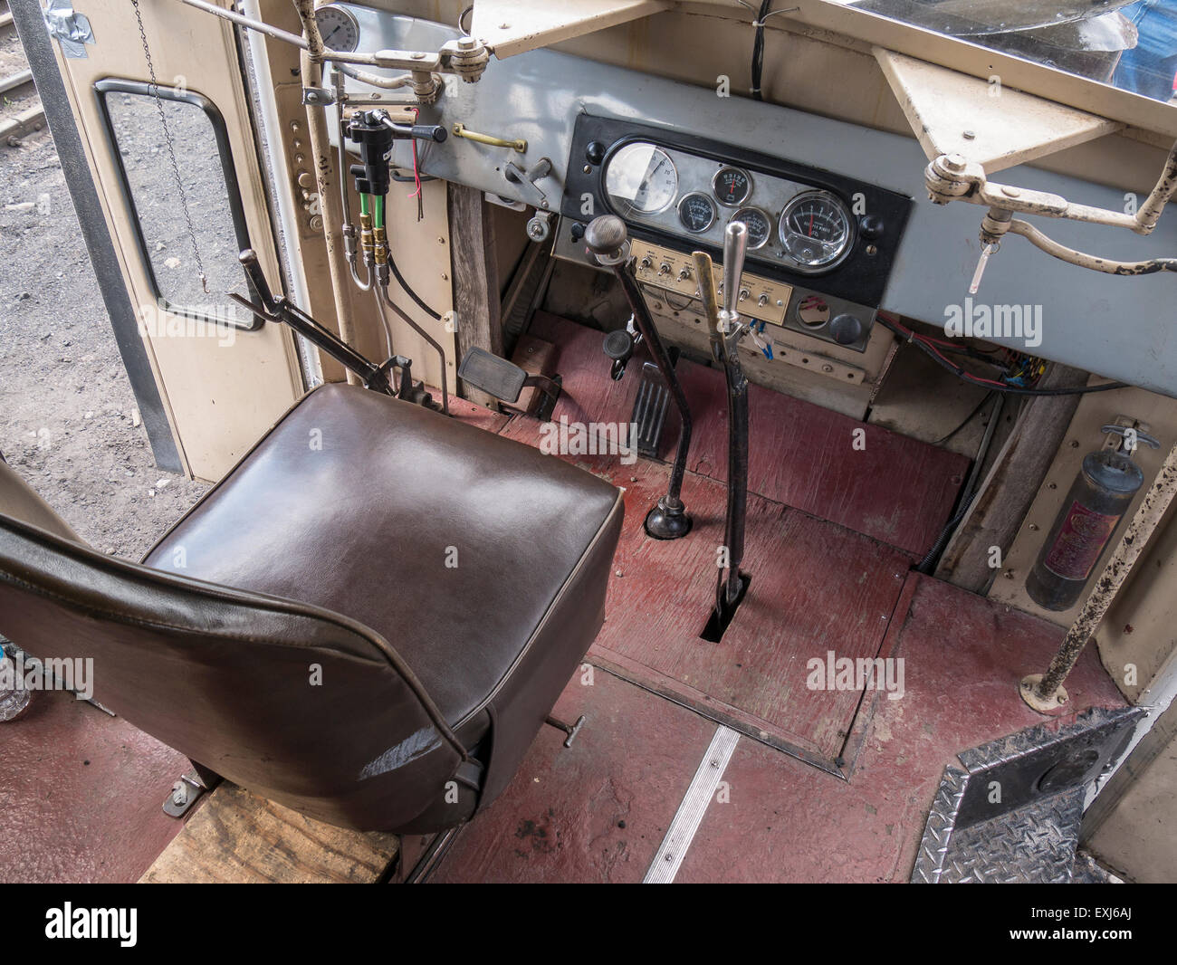 Drivers seat and dashboard, Galloping goose number 5, Chama Depot ...