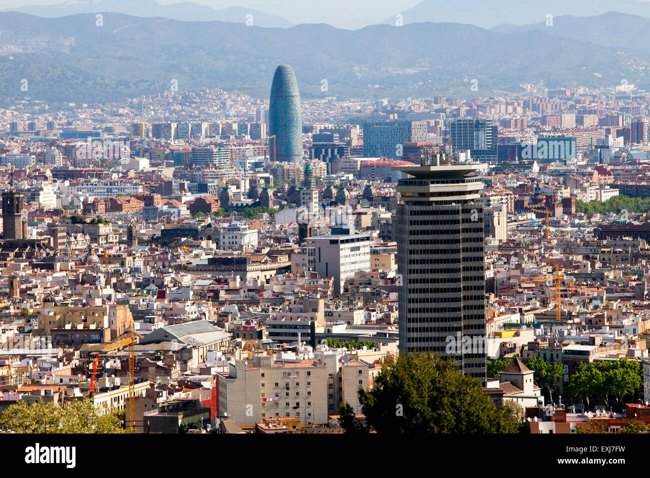 Aerial view barcelona catalonia hi-res stock photography and images - Alamy