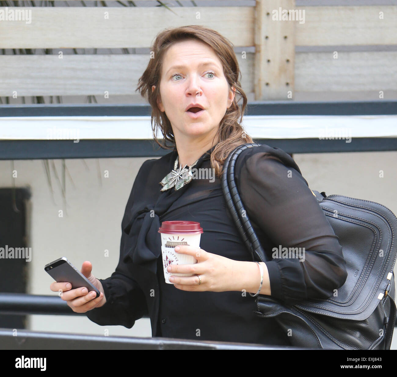 Jessica Hynes outside ITV Studios Featuring: Jessica Hynes Where ...