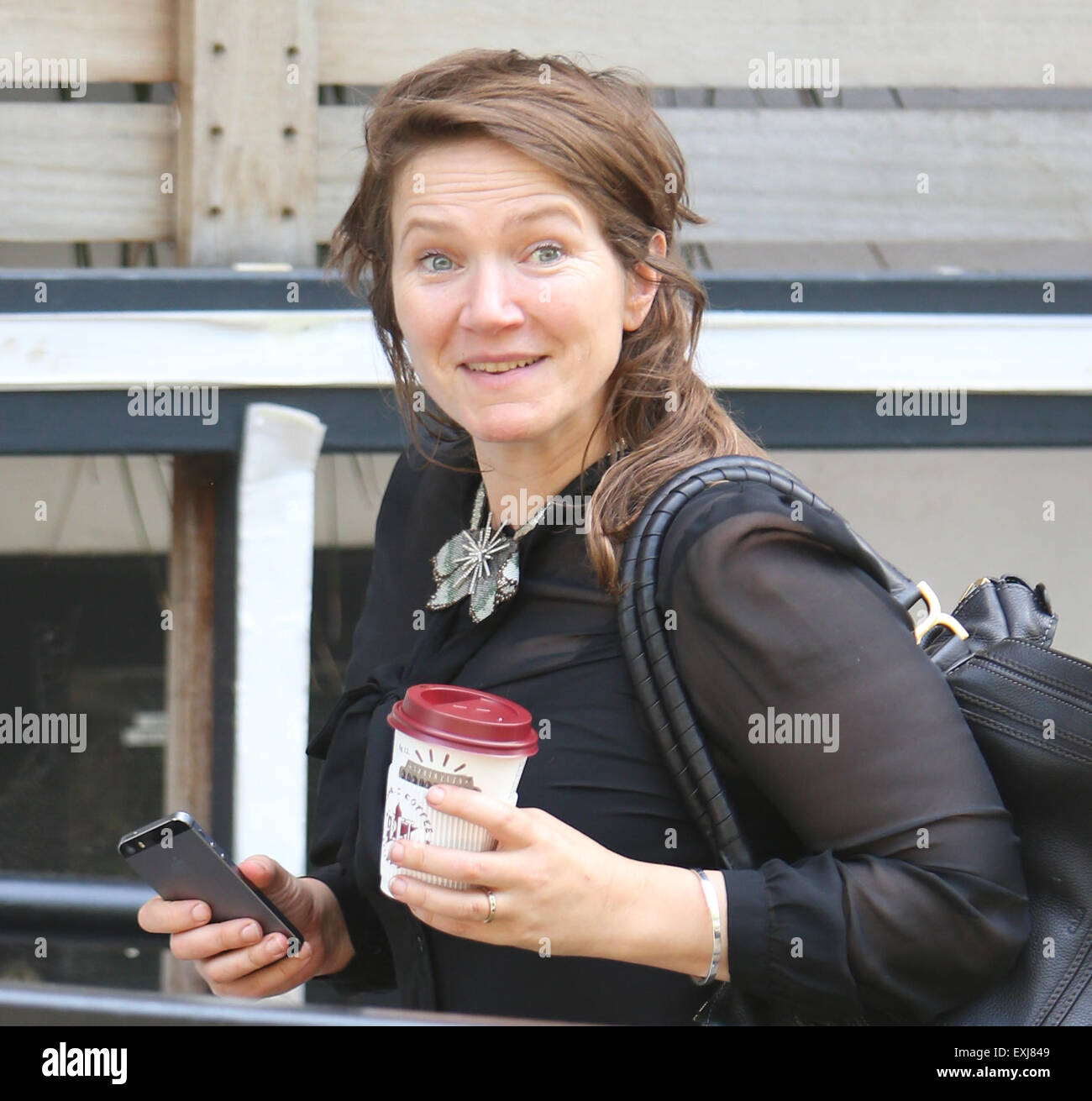 Jessica Hynes outside ITV Studios Featuring: Jessica Hynes Where ...