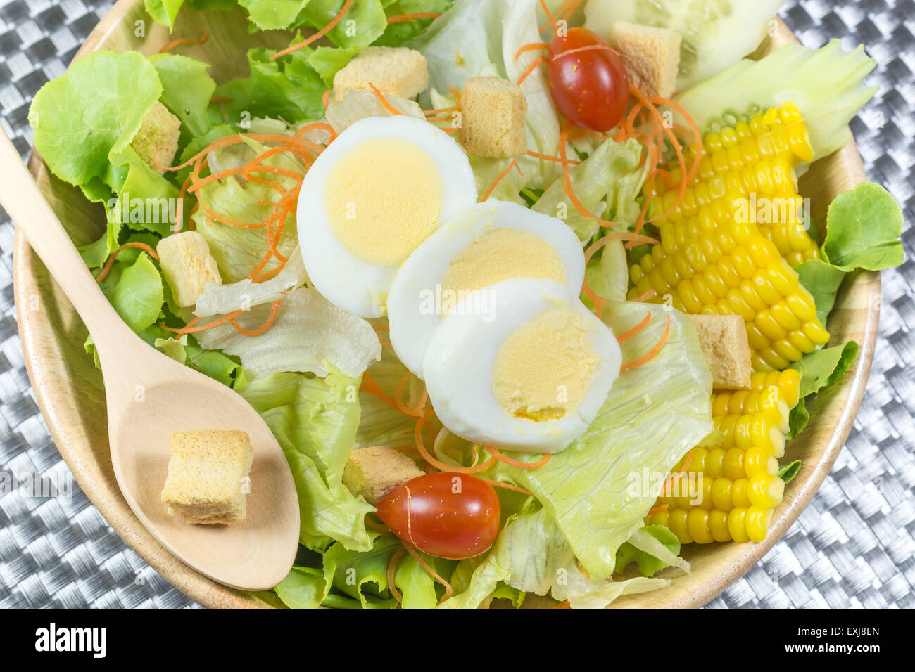fresh vegetable salad, close-up Stock Photo - Alamy