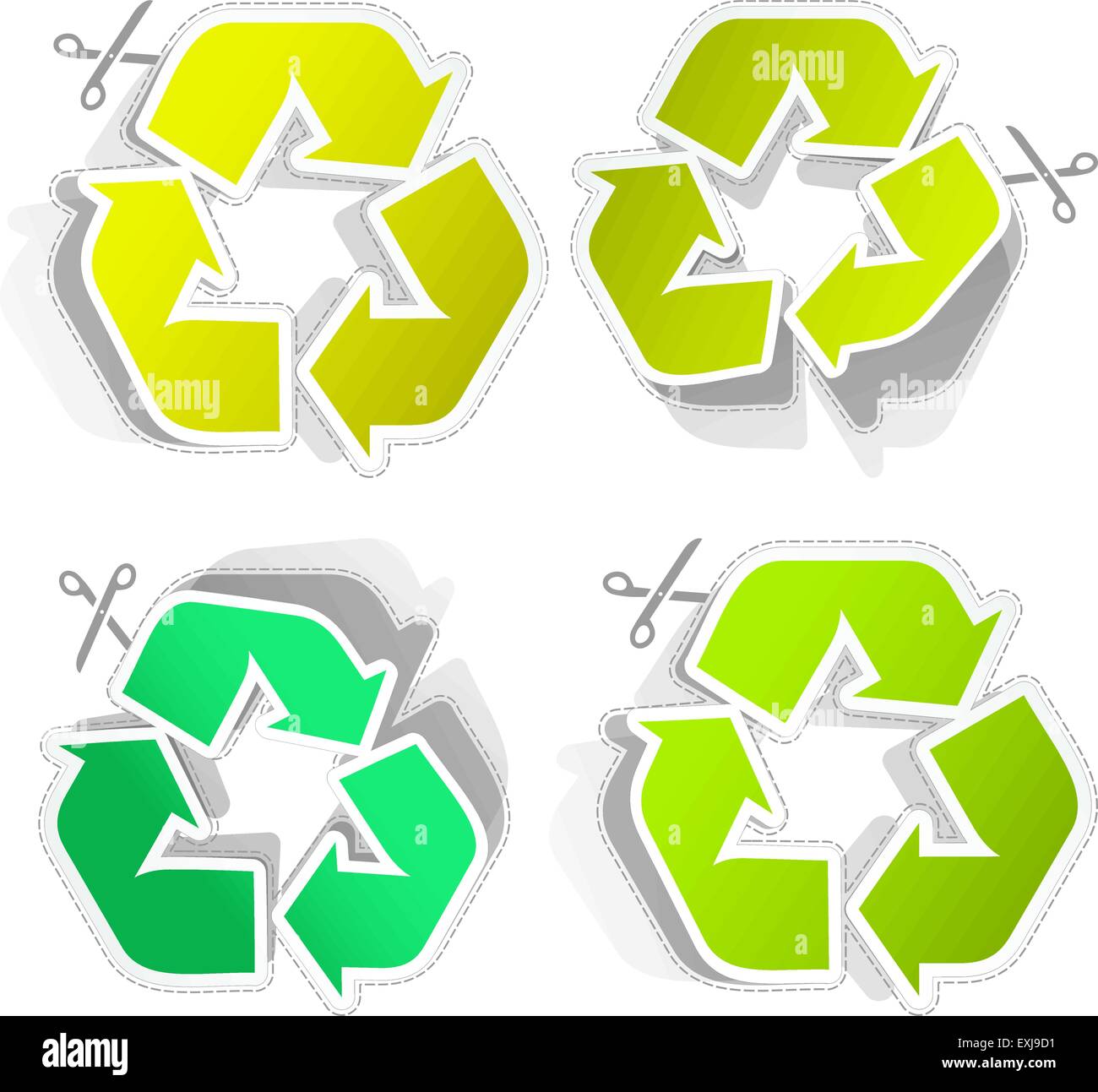Recycle symbol collection. Vector illustration Stock Vector Image & Art ...