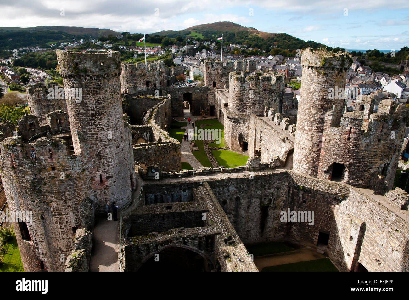 Conwy Castle - Wales - UK Stock Photo - Alamy