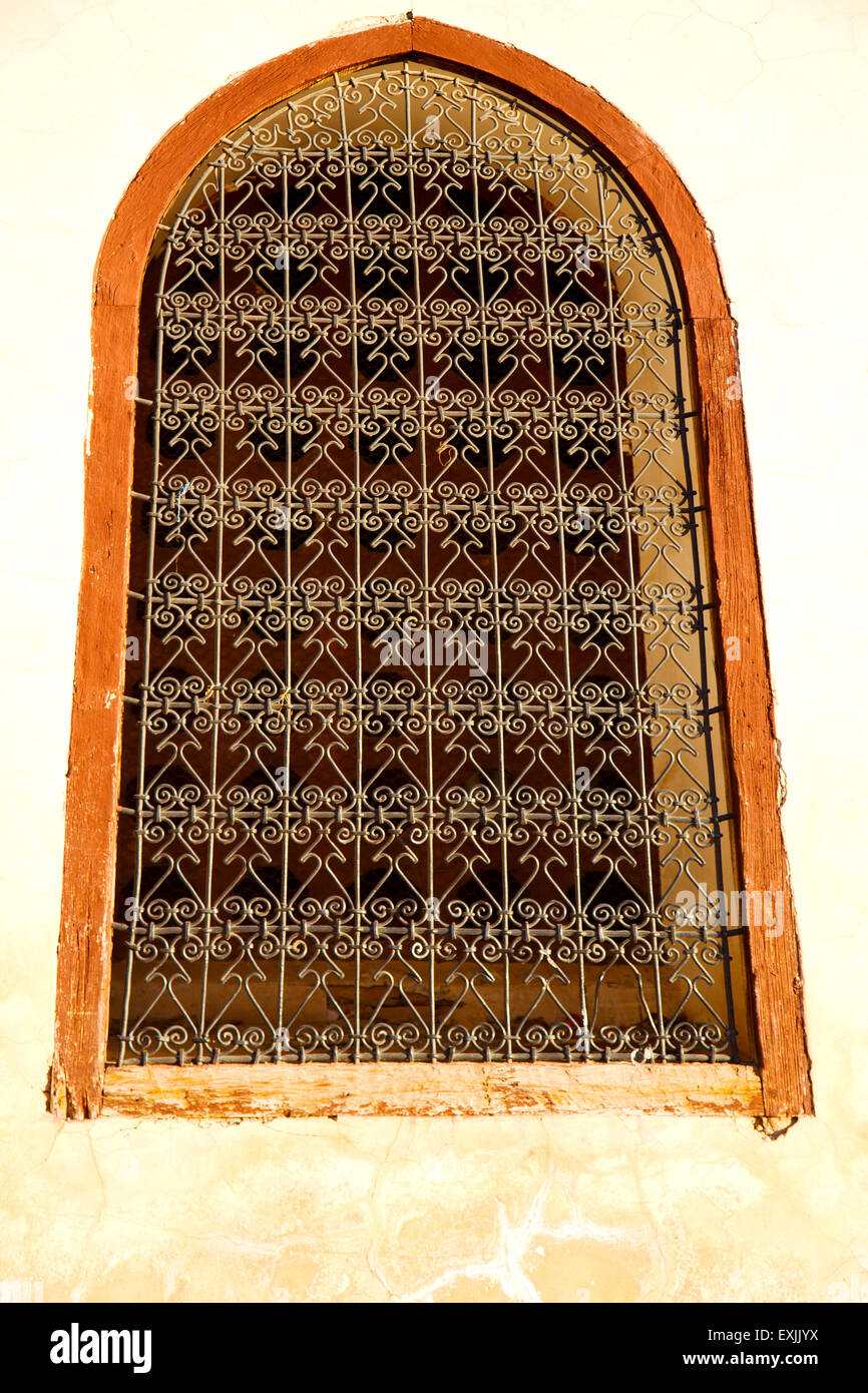 window in morocco africa and old construction wal brick historical ...