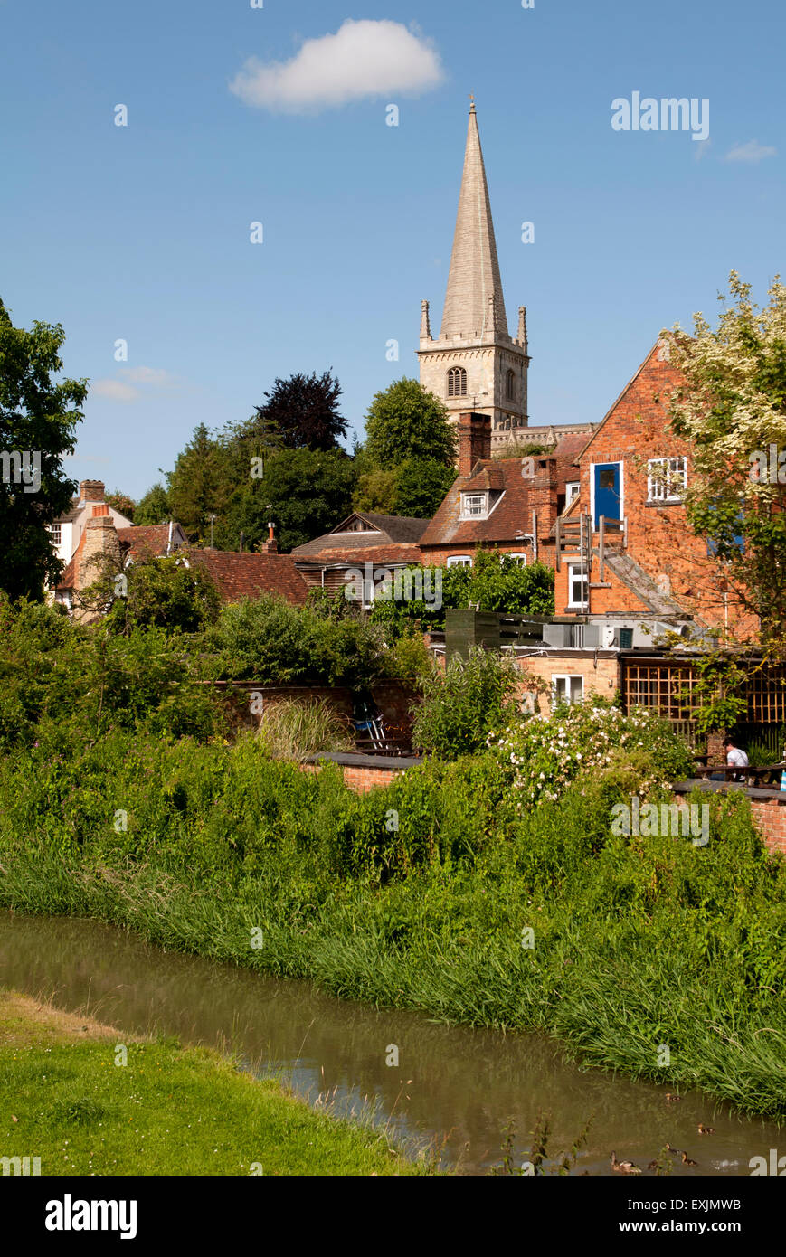 River Great Ouse, Buckingham, Buckinghamshire, England, UK Stock Photo ...