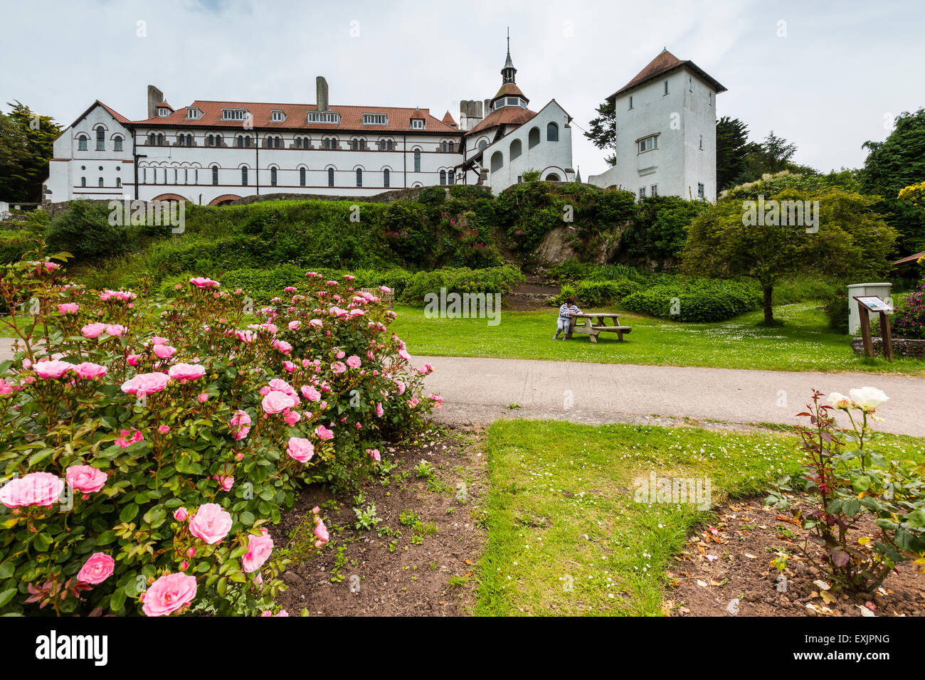 The abbey on Caldey Island - home to Cistercian Monks Stock Photo - Alamy The abbey on Caldey Island - home to Cistercian Monks Stock Photo - Alamy