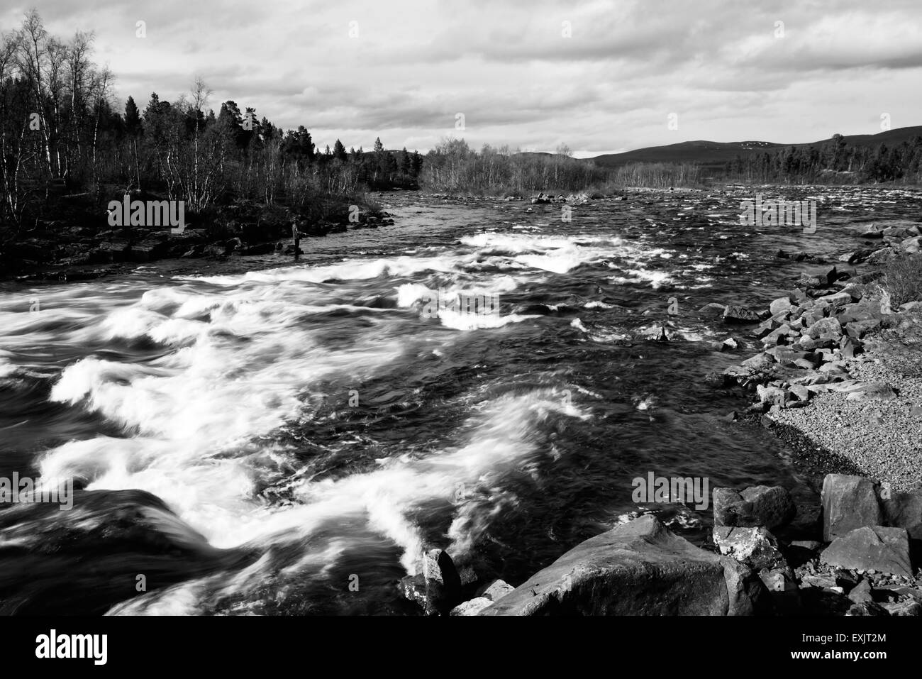 fast river flow - Lofoten Islands, Norway Stock Photo - Alamy