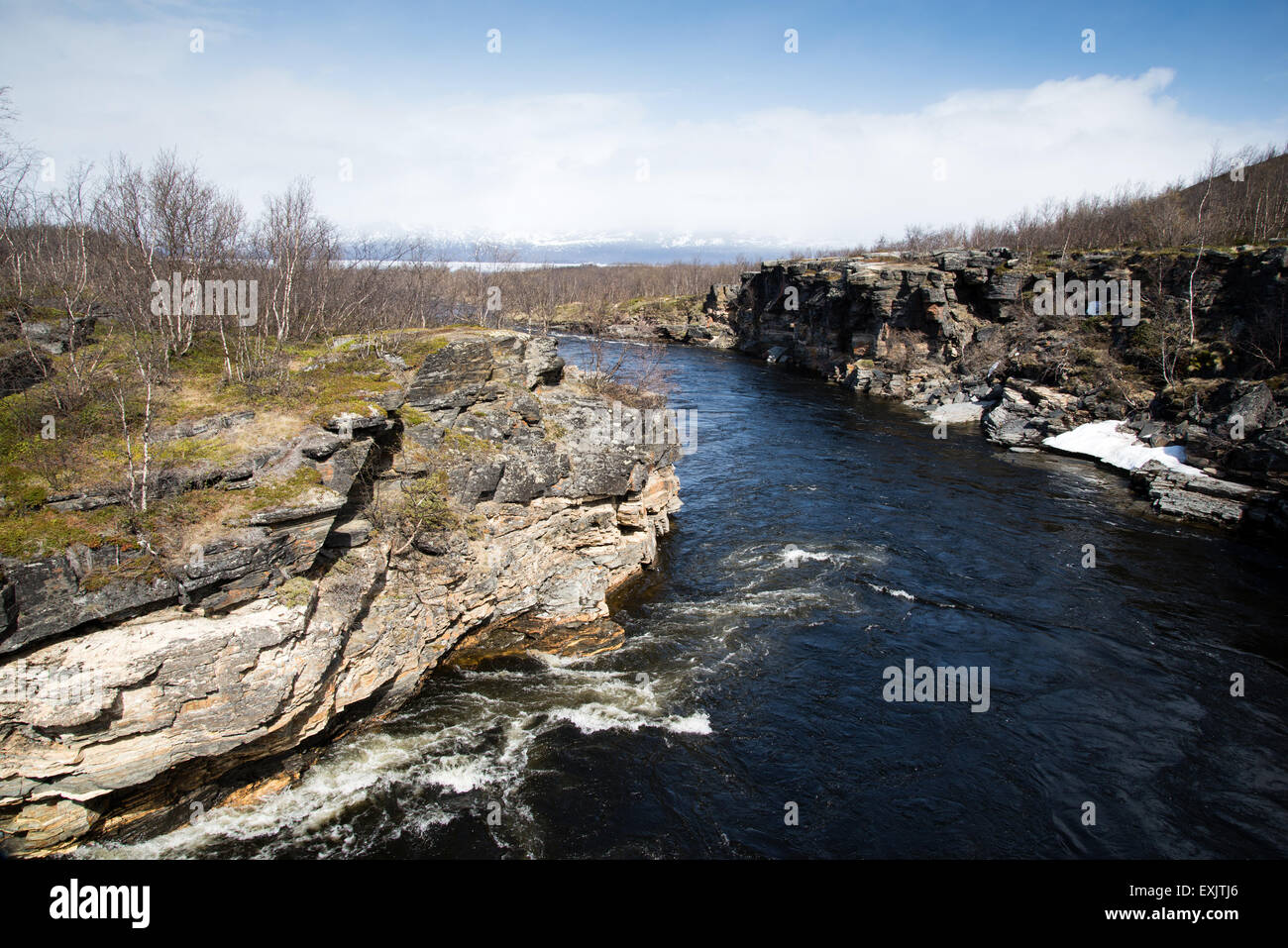 mountain rift in Norway Stock Photo - Alamy