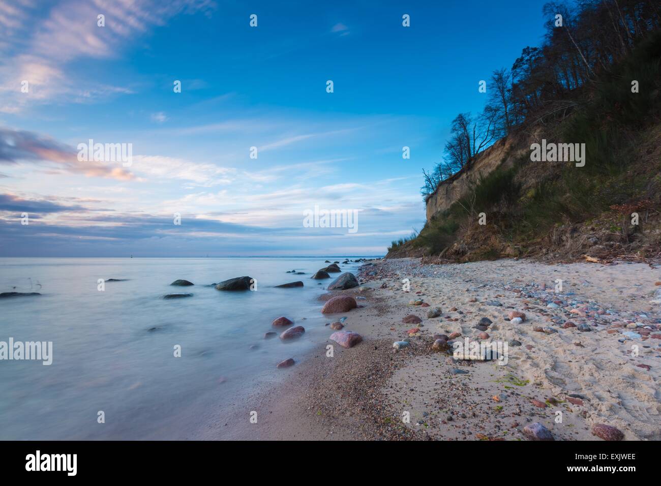 Beautiful seascape of Baltic Sea shore in Poland. Beautiful place for a ...