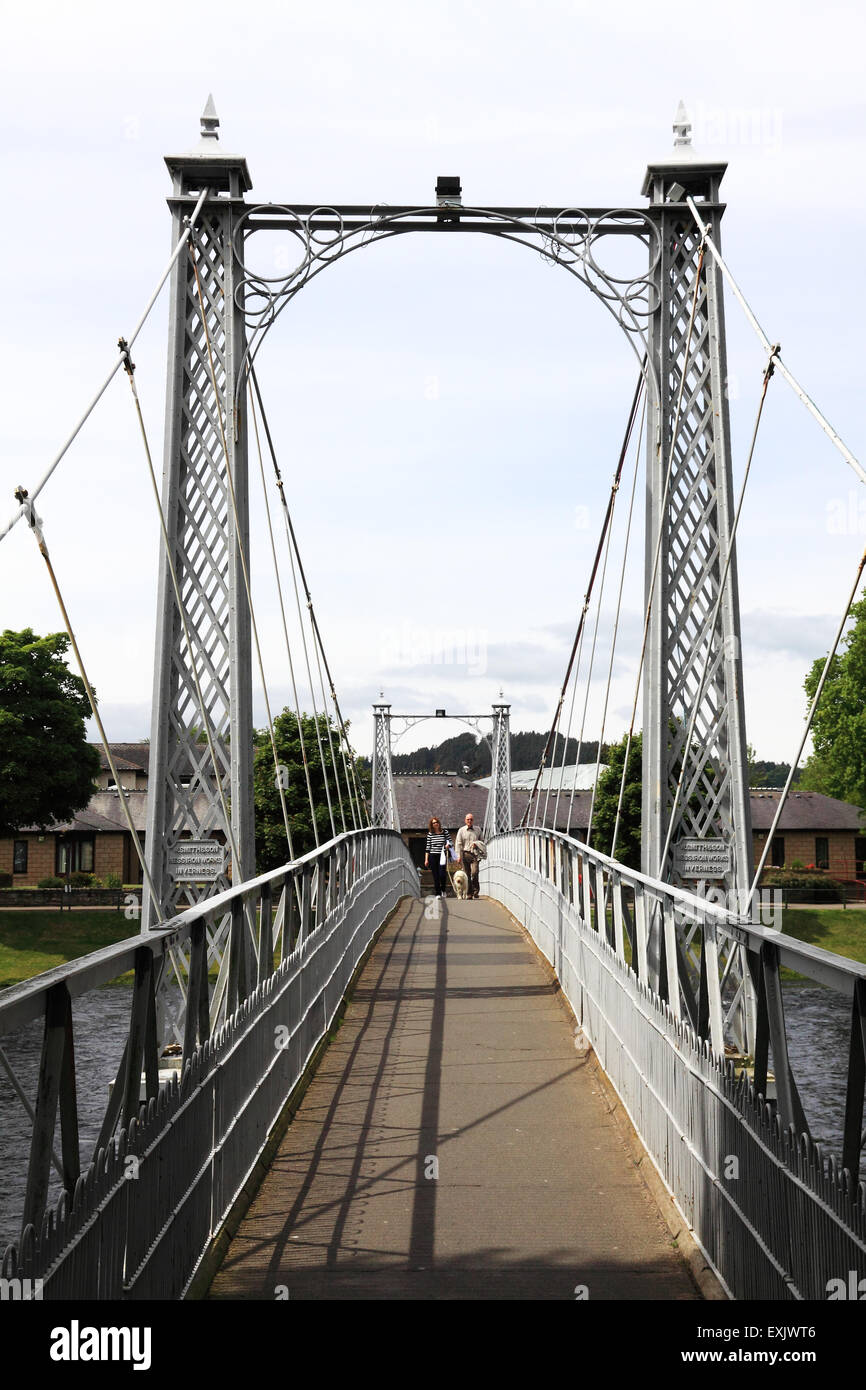 The Infirmary Bridge over the River Ness, Inverness, Scotland Stock ...