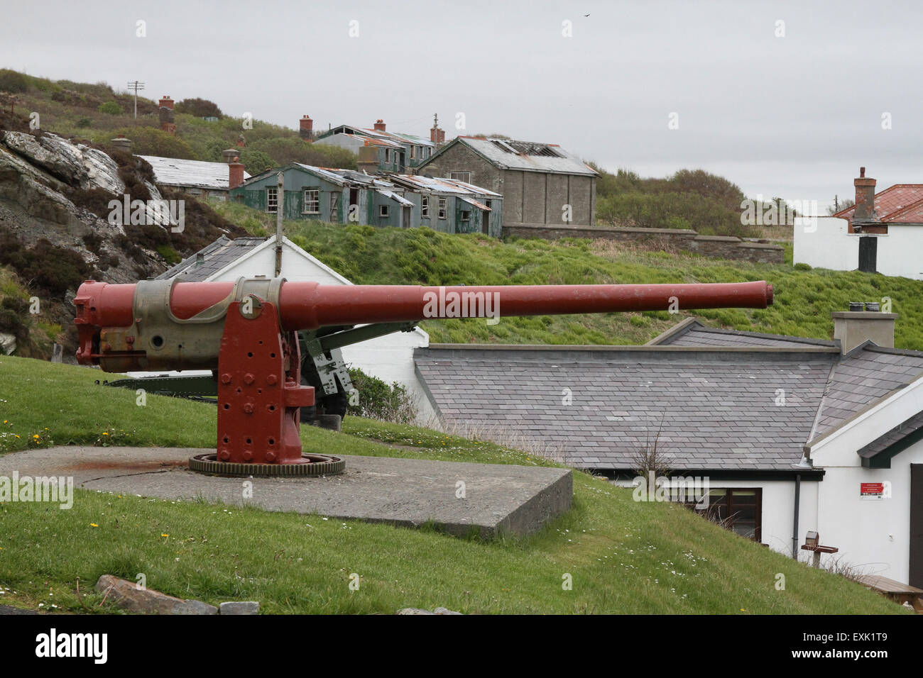 Shore based military gun at Fort Dunree,former military camp now a ...