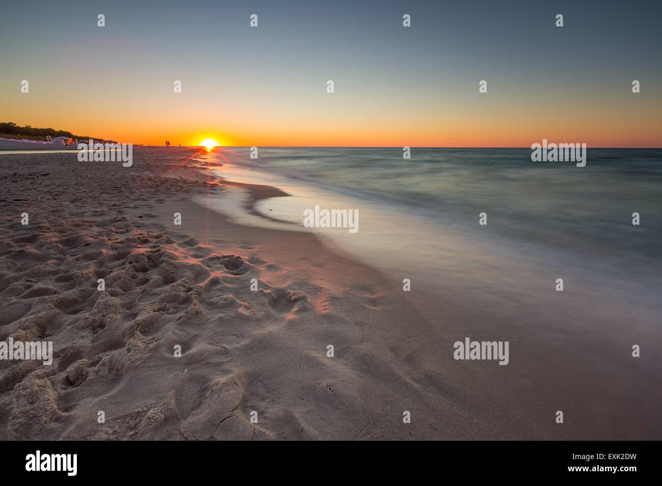 Beautiful after sunset landscape of Baltic Sea shore photographed in ...
