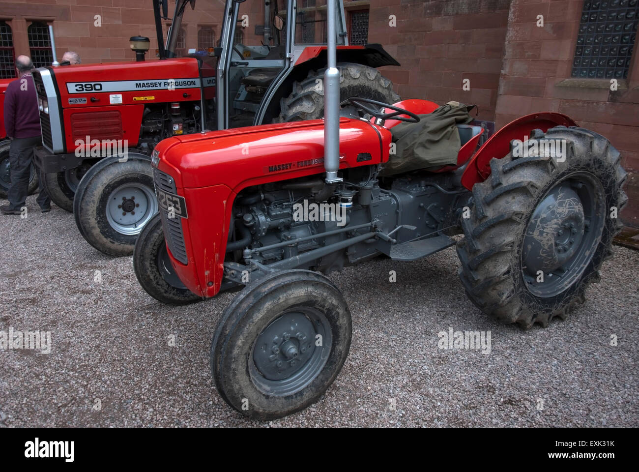 1960's Red Massey Ferguson 35X Model Farm Tractor Stock Photo - Alamy
