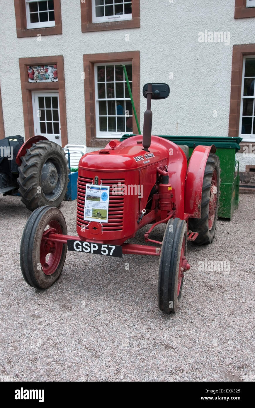 1948 Red David Brown Cropmaster Farm Tractor Stock Photo - Alamy