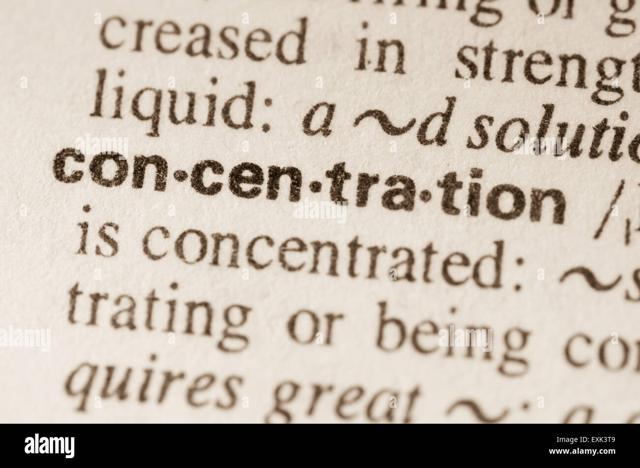 Concentration Definition