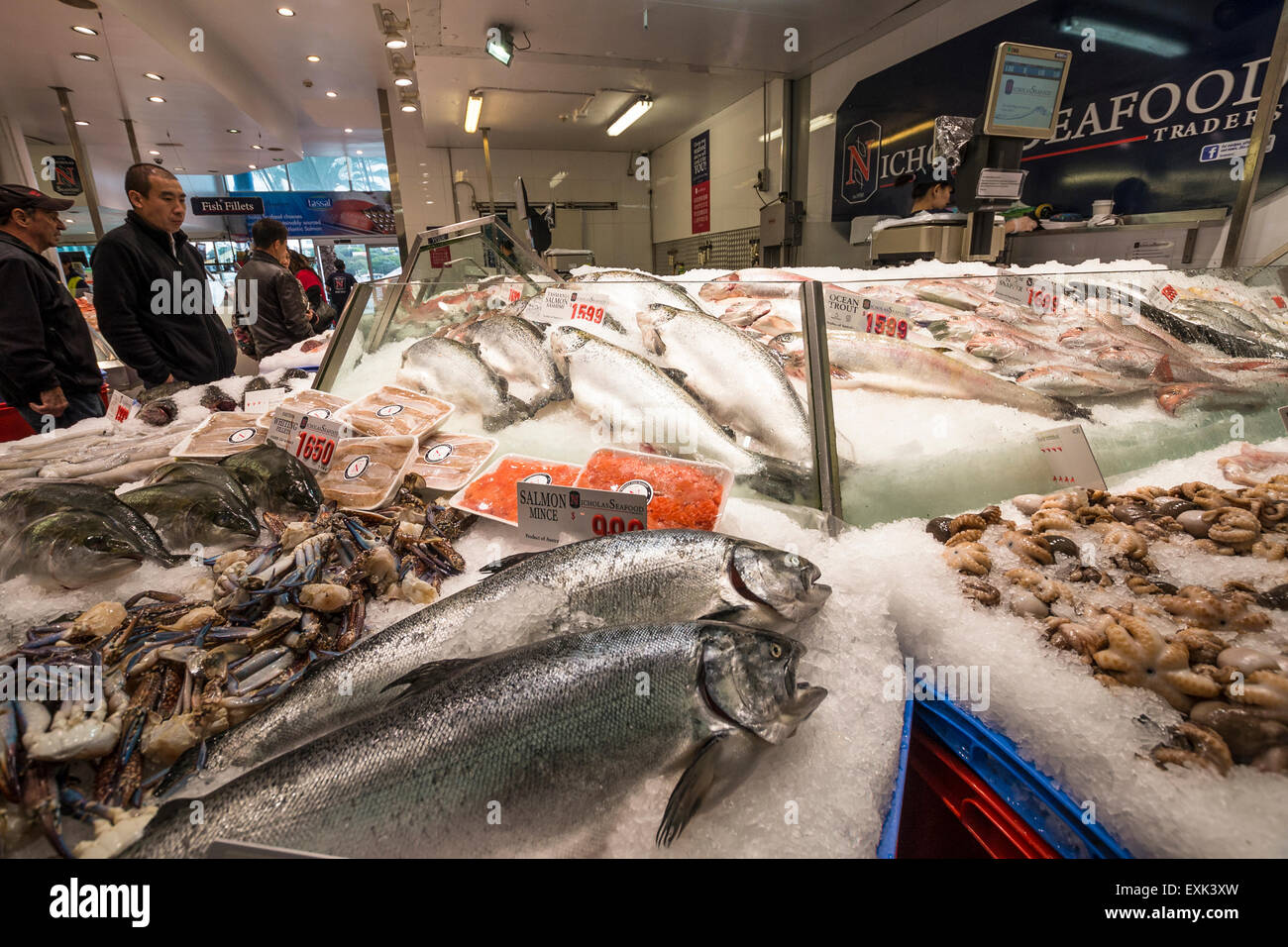 Sydney Fish Market, Stalls, Sydney, Australia Stock Photo - Alamy