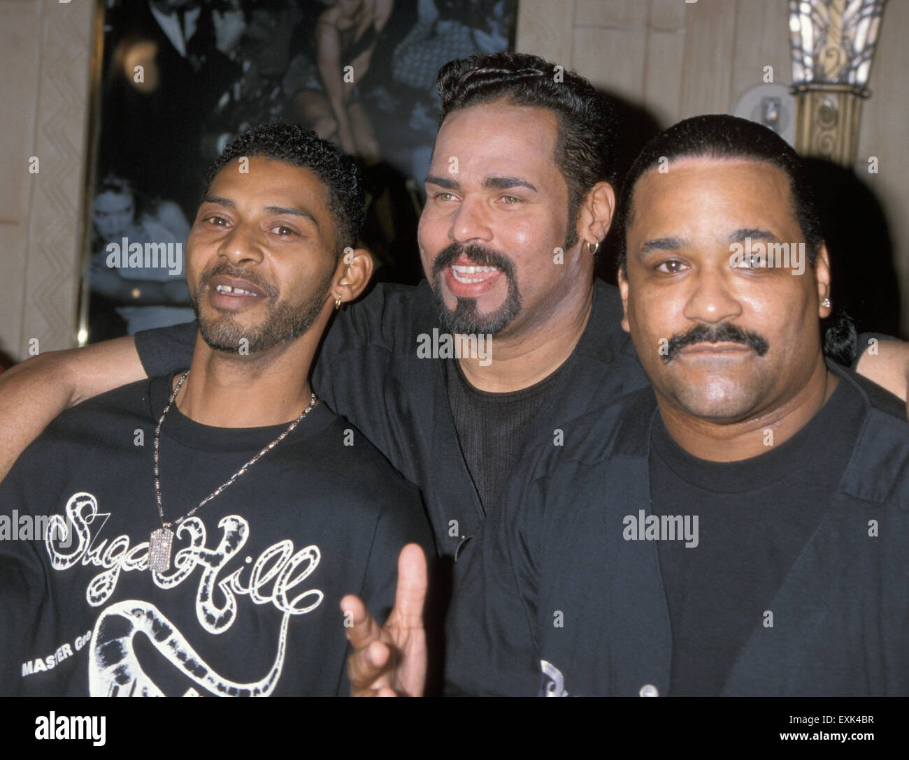 SUGAR HILL GANG US rap trio in 1998. Photo Jeffrey Mayer Stock Photo ...