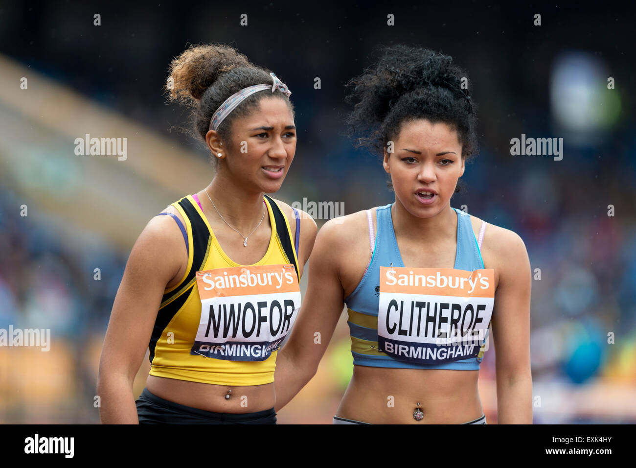 Emma NWOFOR & Stephanie CLITHEROE Women's 100m Hurdles Heat 3 2014 ...