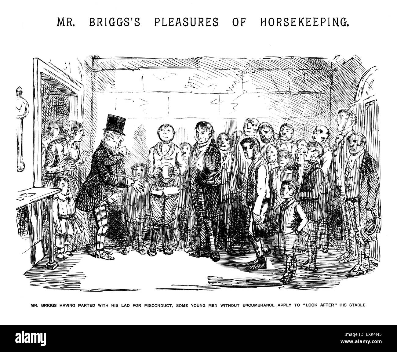 Cartoon by john leech cartoon hi-res stock photography and images - Alamy