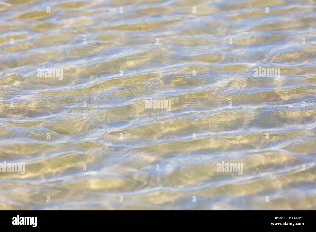 Abstract background of ripples on water surface on sea shore. Beautiful ...