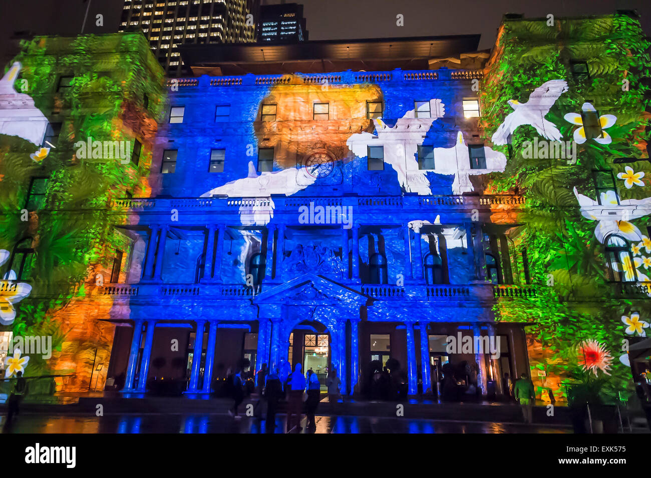 Vivid Festival, Light Installation, Customs House, Sydney, Australia ...