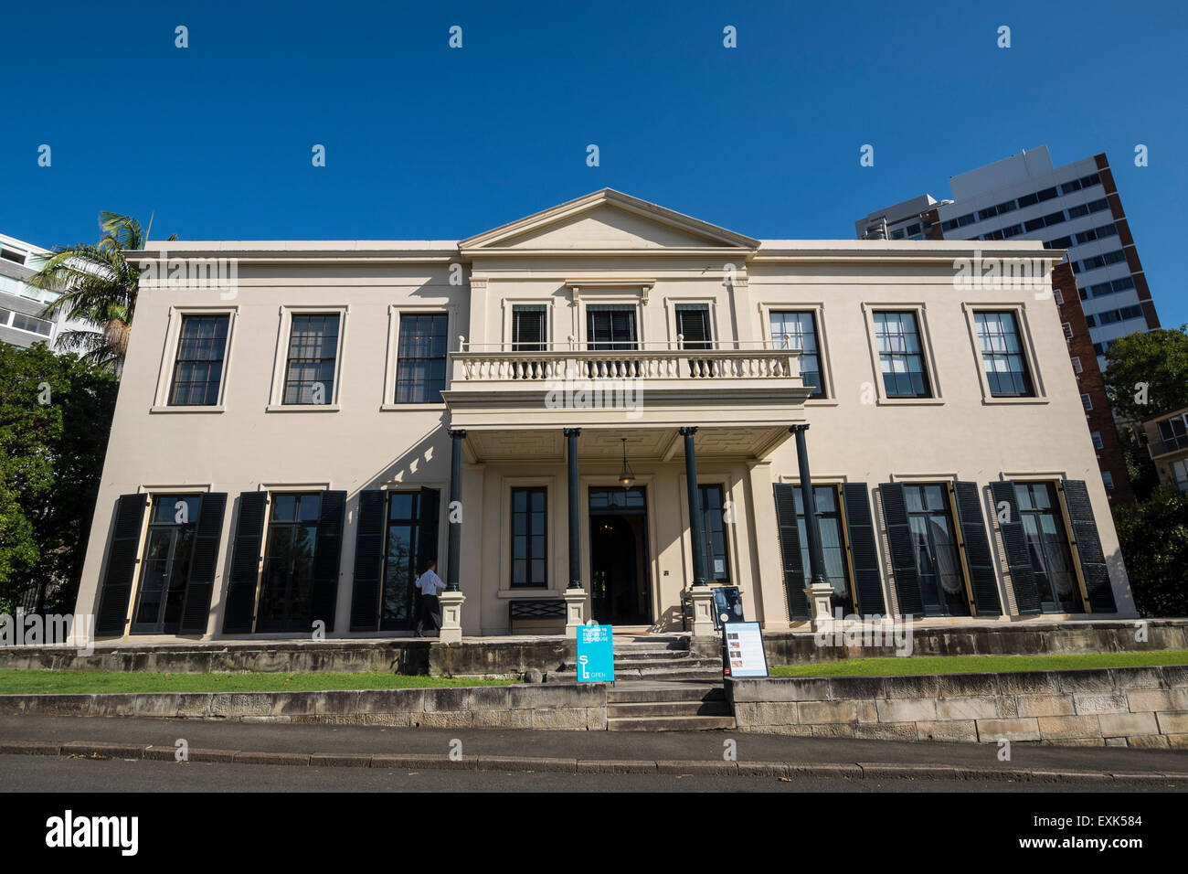 Elizabeth Bay House, Front facade, Potts Point, Sydney, Australia Stock ...