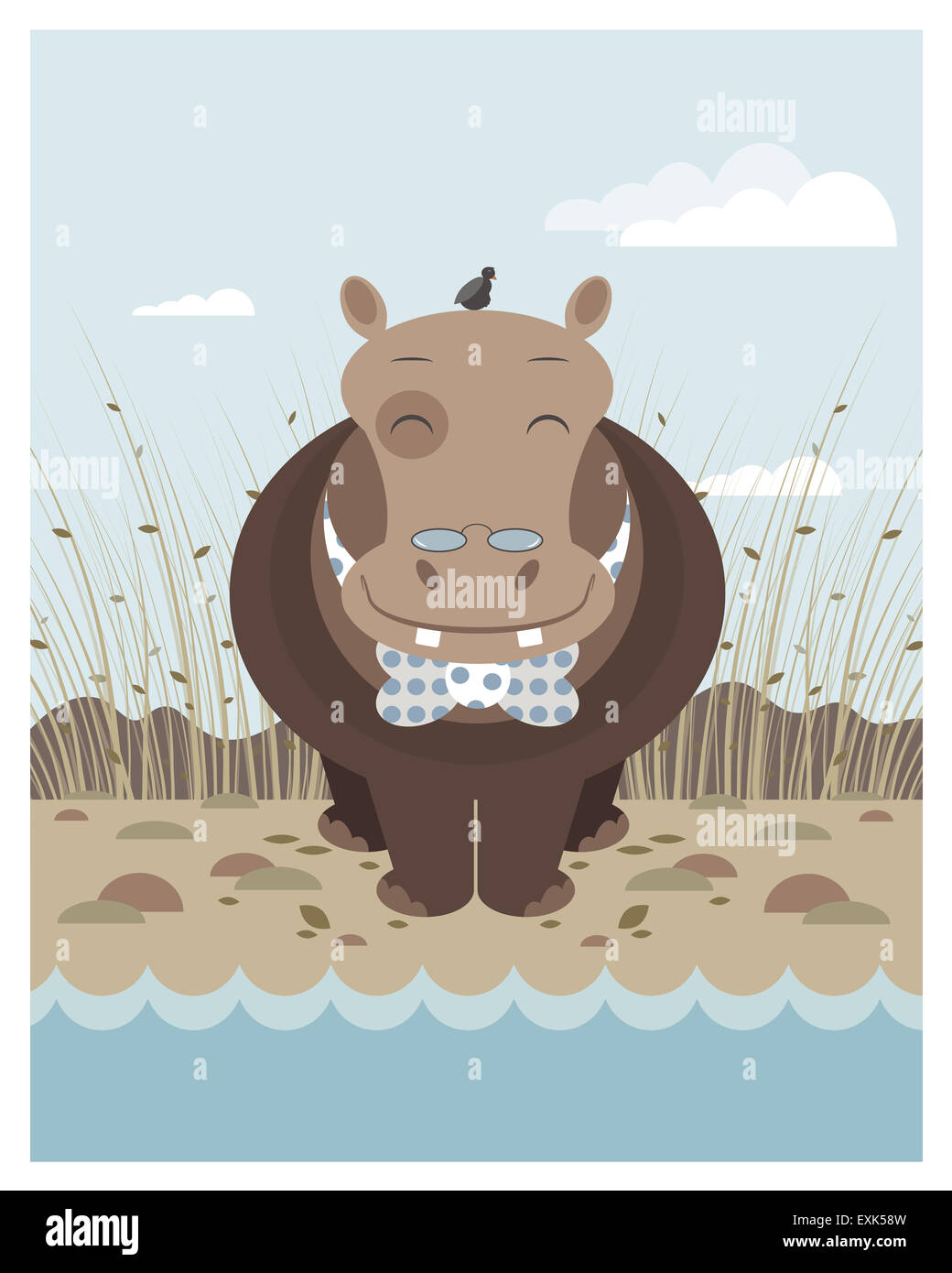 On the banks of the river Cut Out Stock Images & Pictures - Alamy