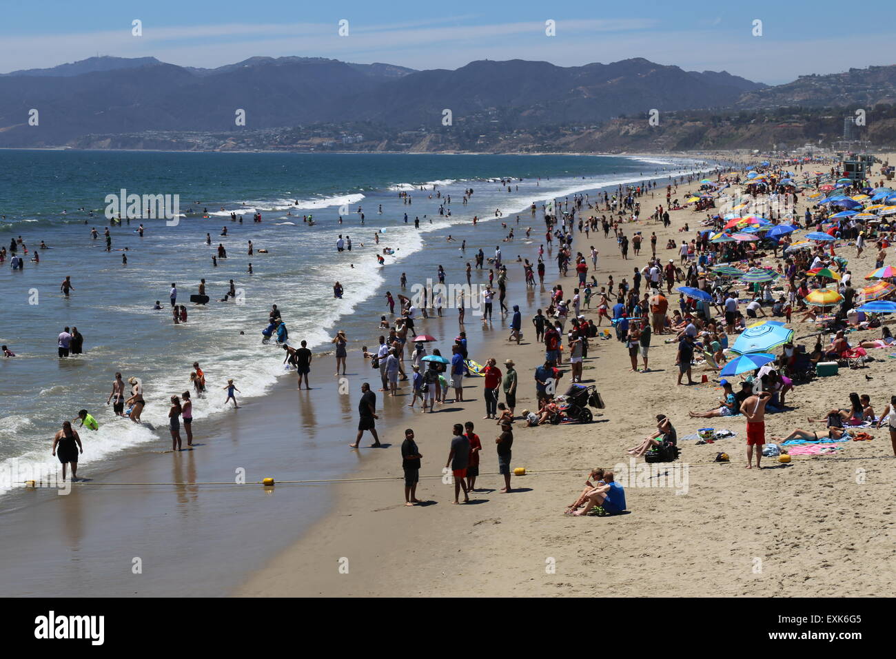 Santa Monica Beach Stock Photo - Alamy