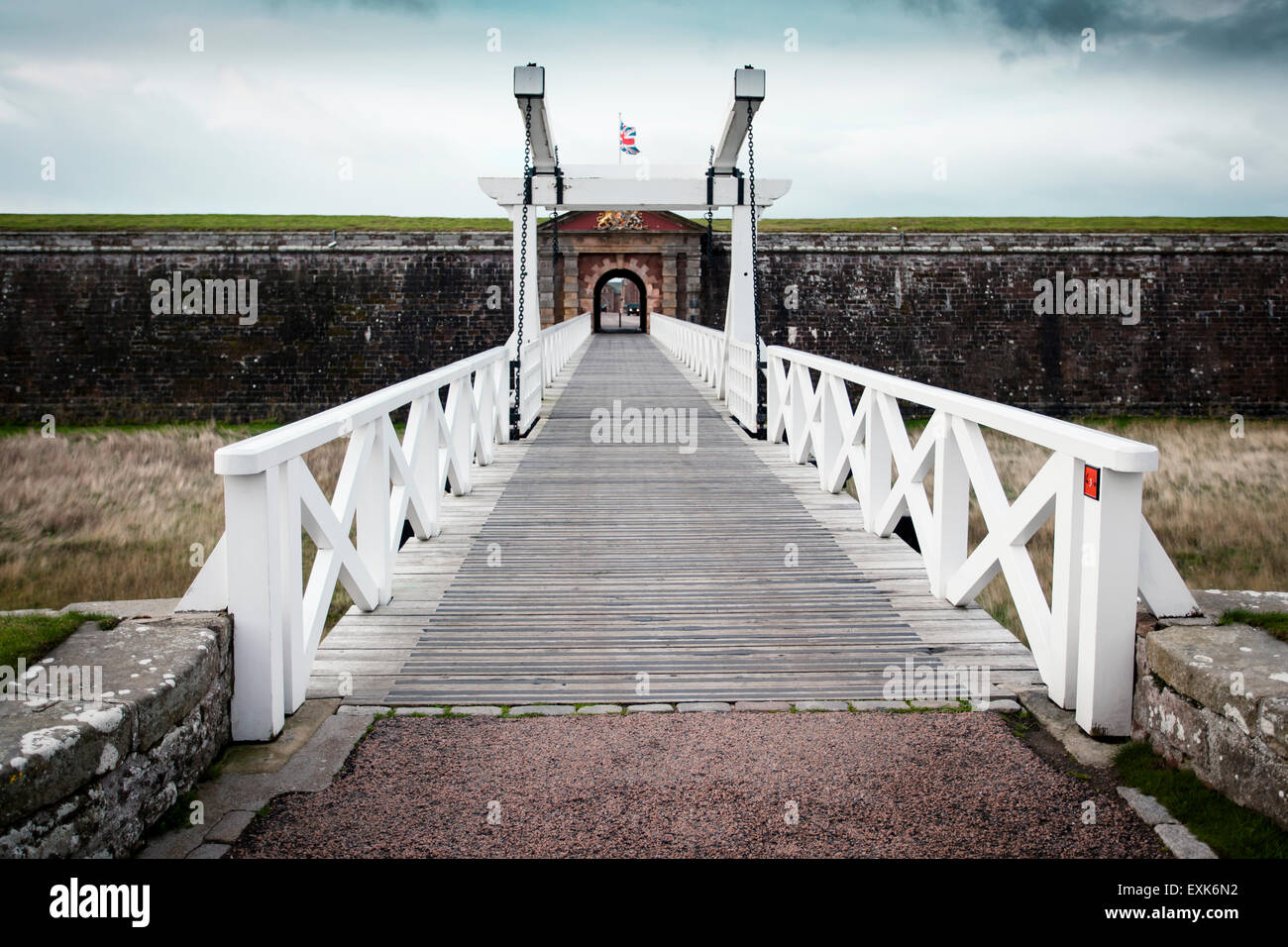 Fort George a 17th-century fortress built by the English near Inverness ...