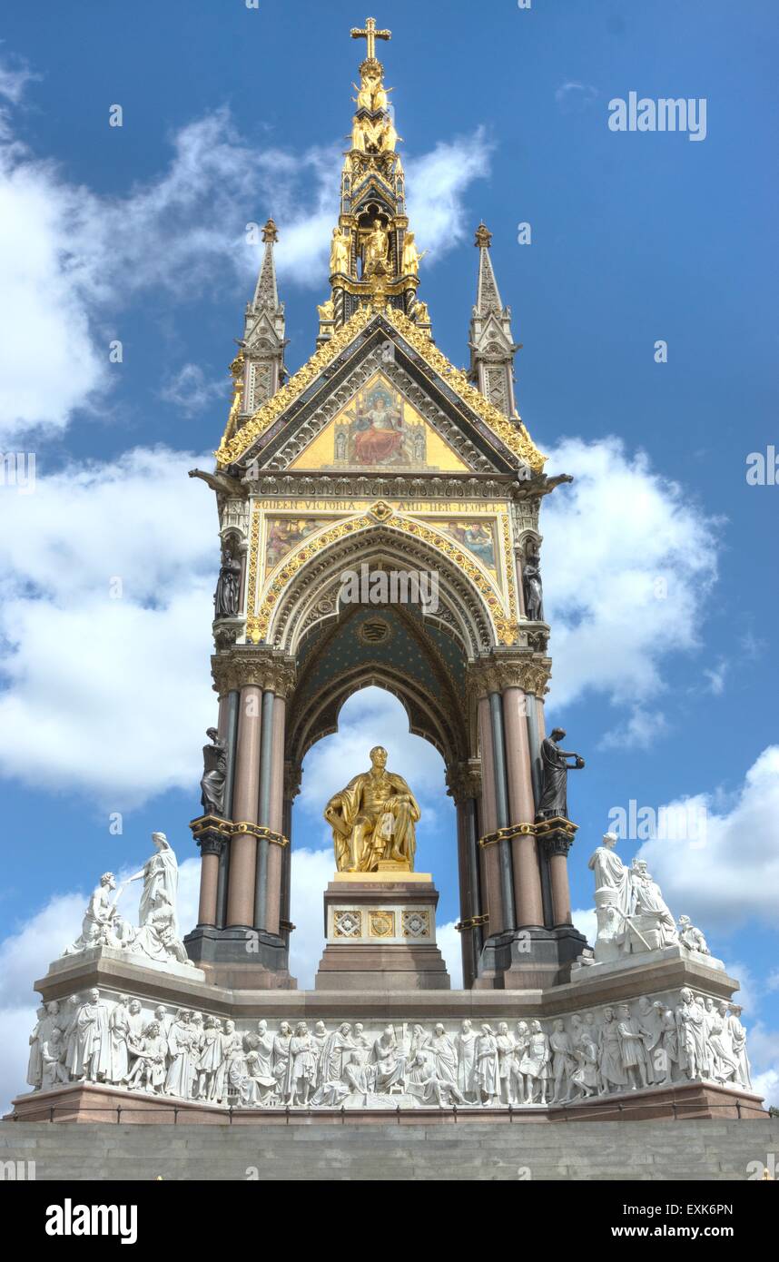 Albert Memorial statue of prince albert Hyde Park Stock Photo - Alamy