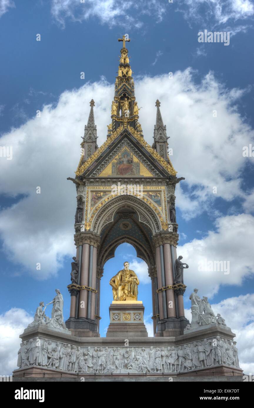 Albert Memorial statue of prince albert Hyde Park Stock Photo - Alamy